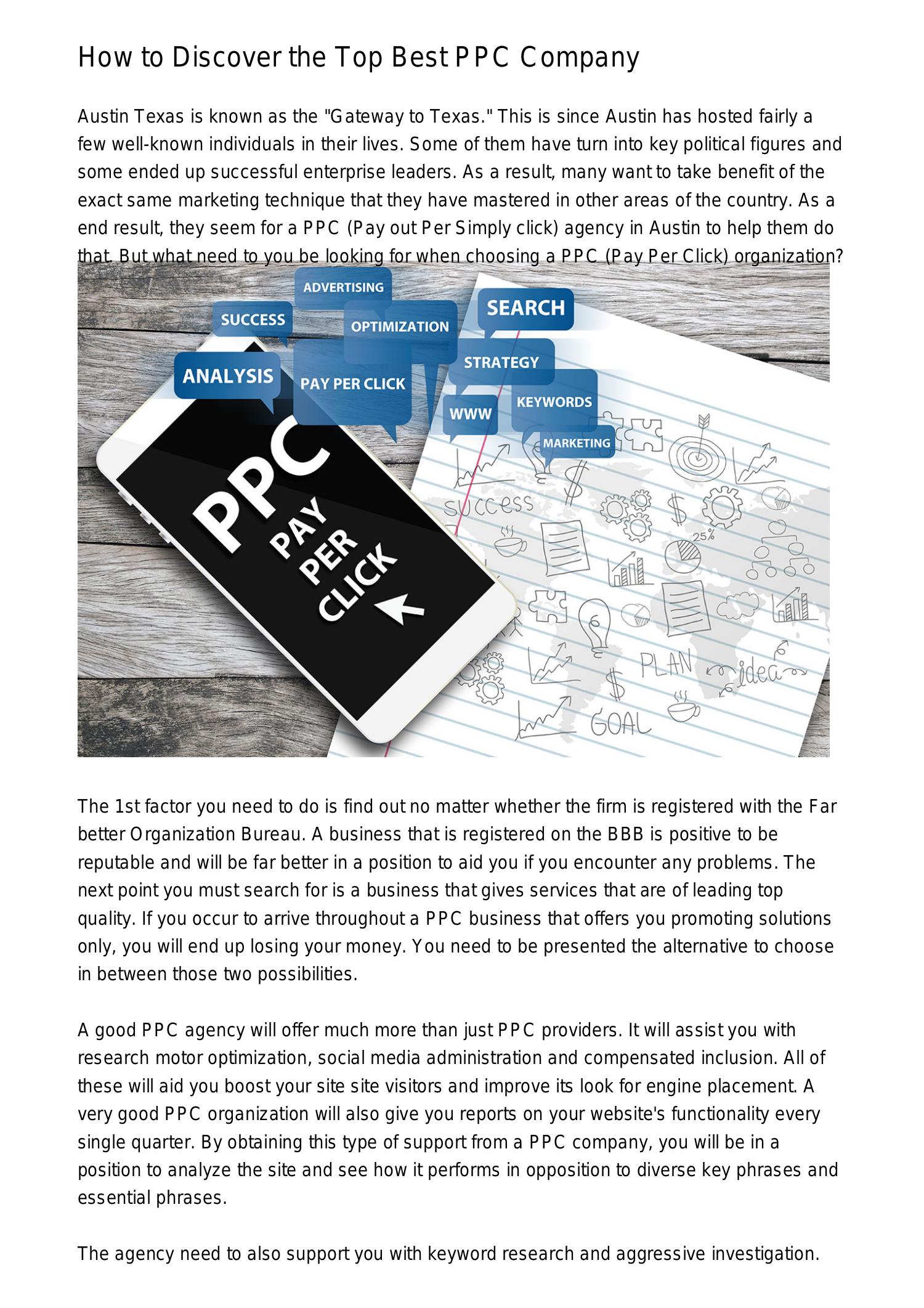 How to Locate the Leading Greatest PPC Companywuryo.pdf.pdf | DocDroid