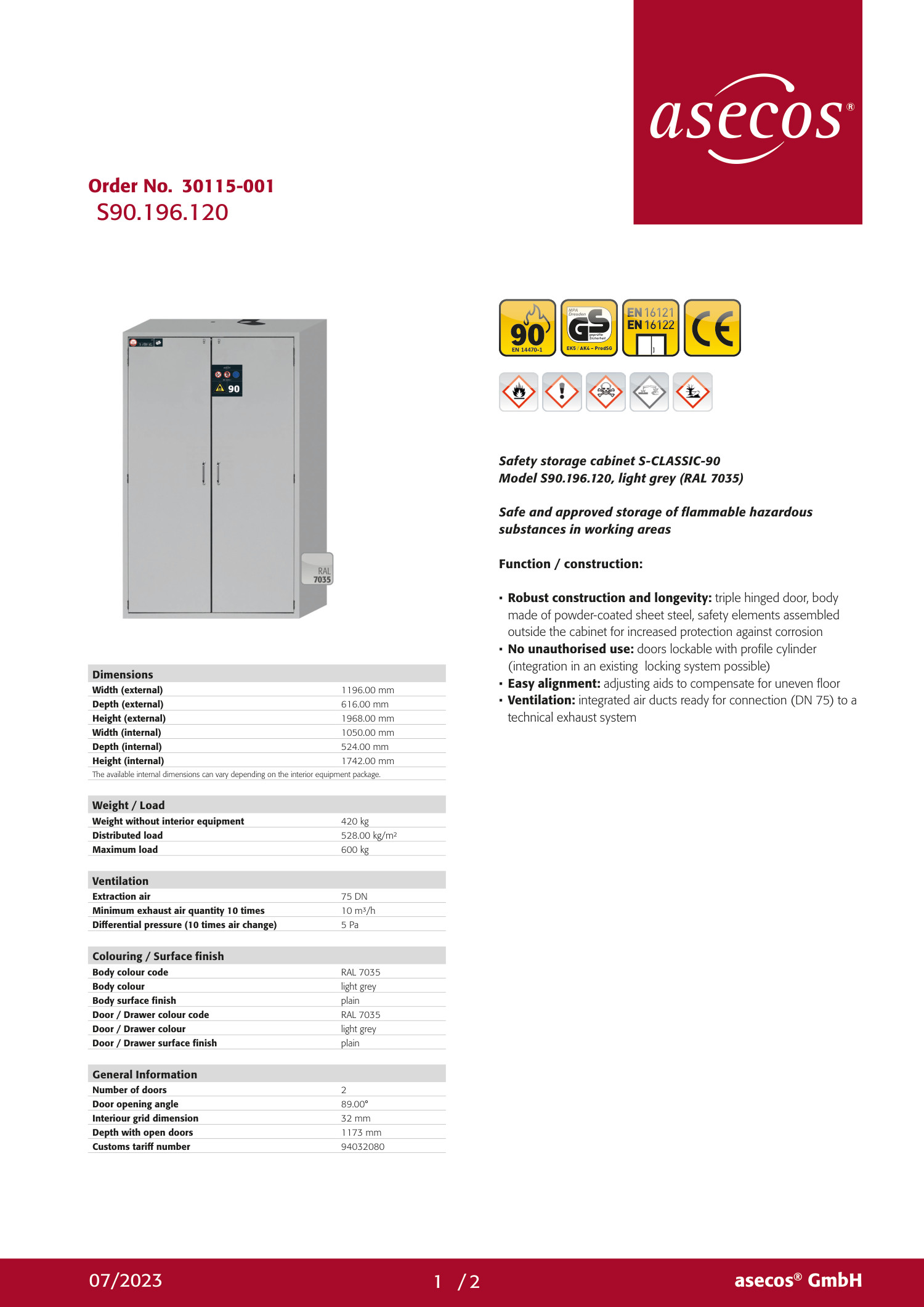 Asecos Kimyasal Saklama Dolabı.pdf | DocDroid