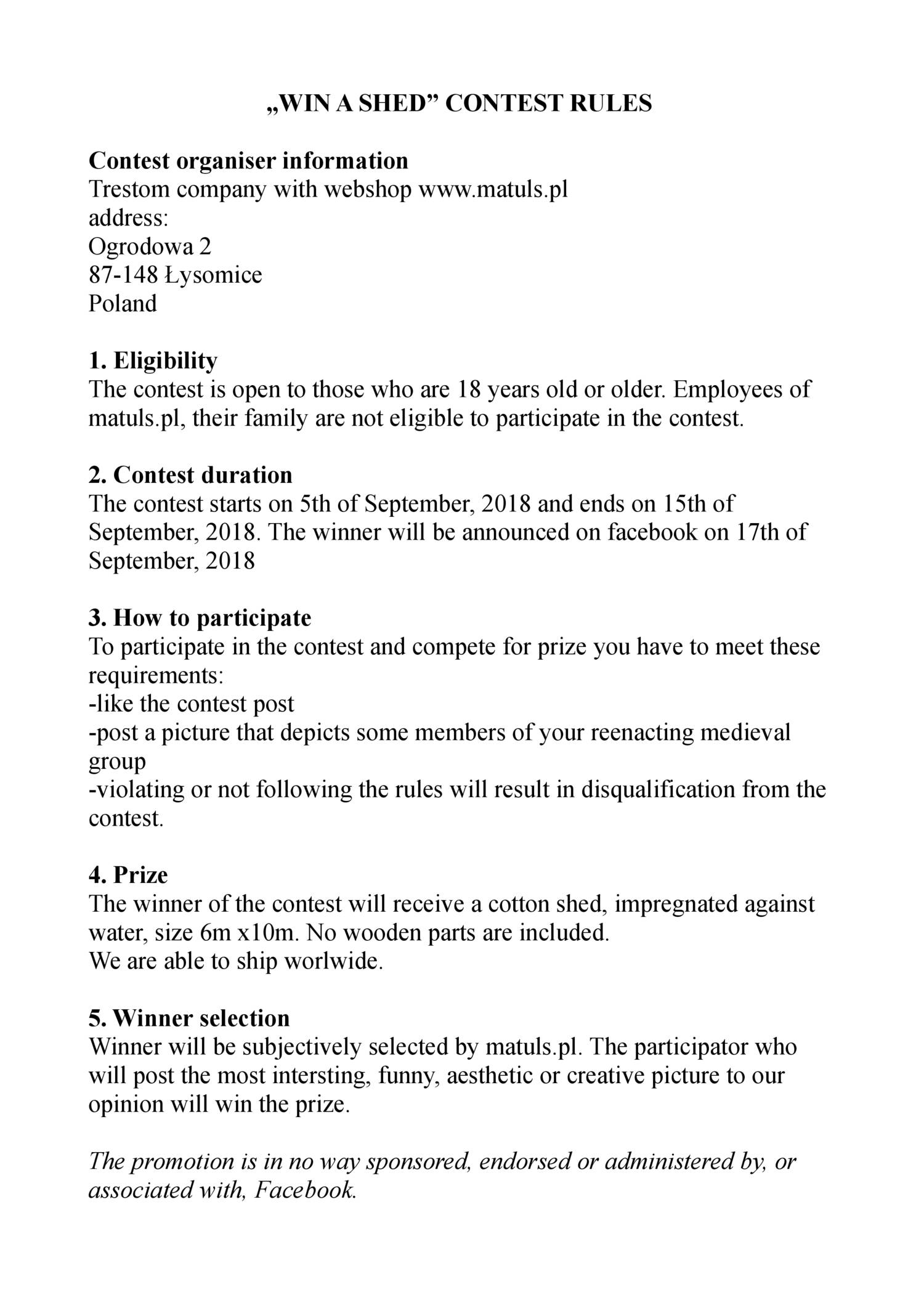 Win a Shed - contest rules.pdf | DocDroid
