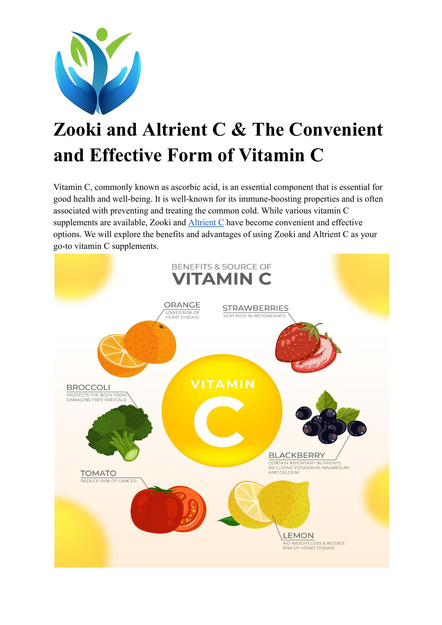 Zooki and Altrient C & The Convenient and Effective Form of Vitamin C.pdf | DocDroid