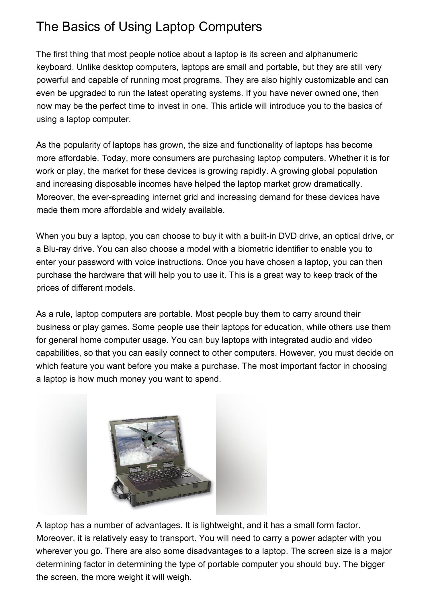 The Basics of Using Laptop Computersjbhle.pdf.pdf | DocDroid