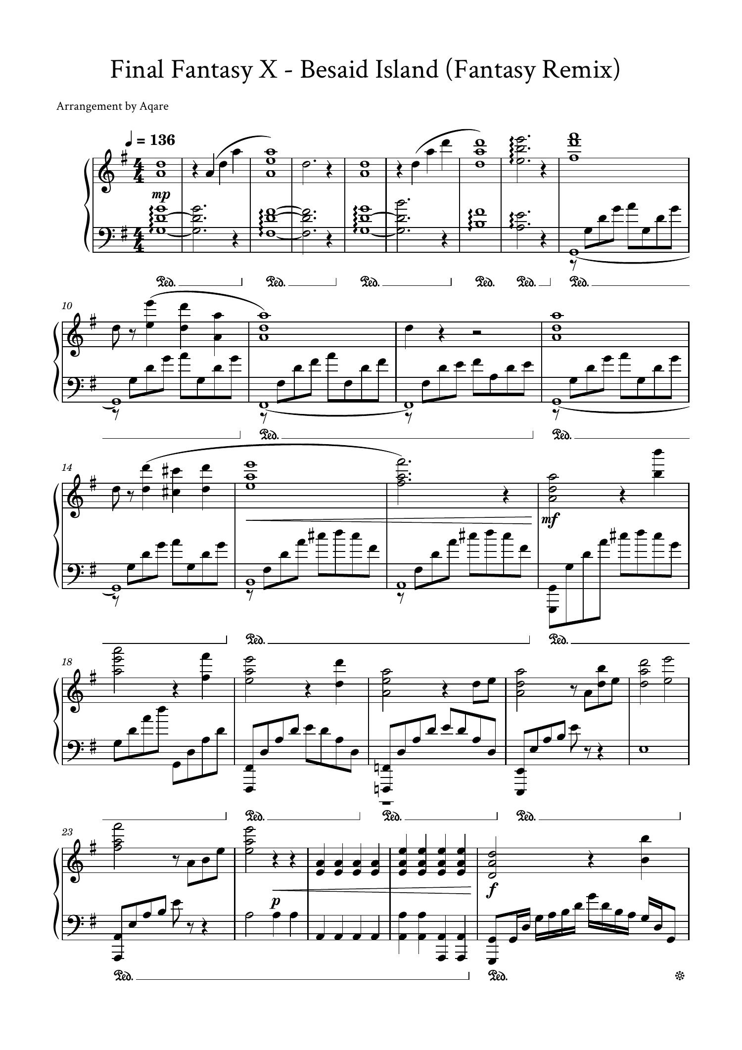 [AqareCover] Besaid Island (FFX) Fantasy Remix.pdf | DocDroid