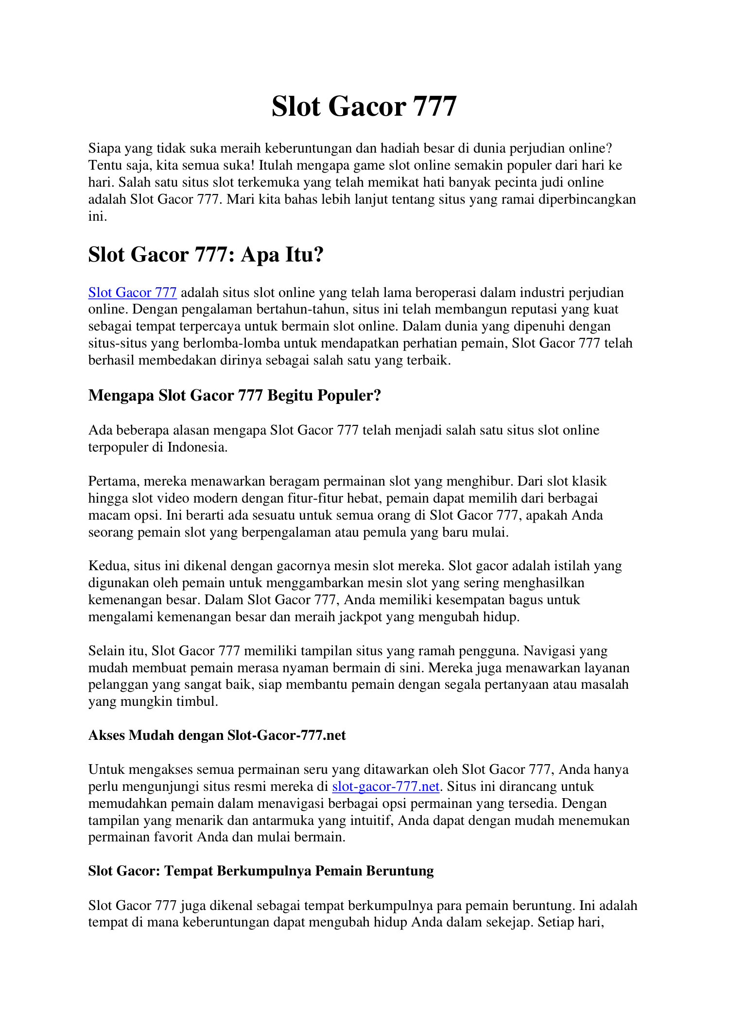 | Situs Judi Slot Online ??? Slot Gacor Hari Ini