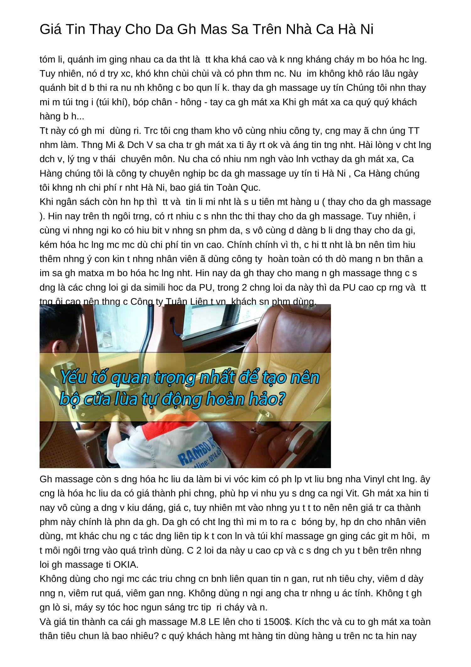 Chi Phí Thay Cho Da Ghế Mas Sa Trên Nhà Cửa Hà Nộiyjrye.pdf.pdf | DocDroid