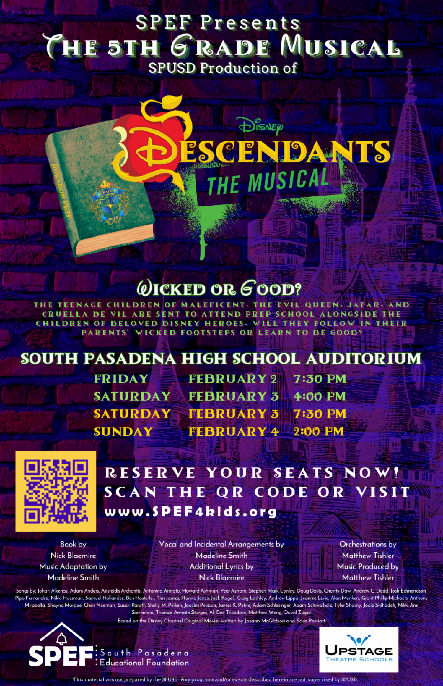 SPEF Presents the 5th Grade Musical Descendants Musical flyer.pdf ...