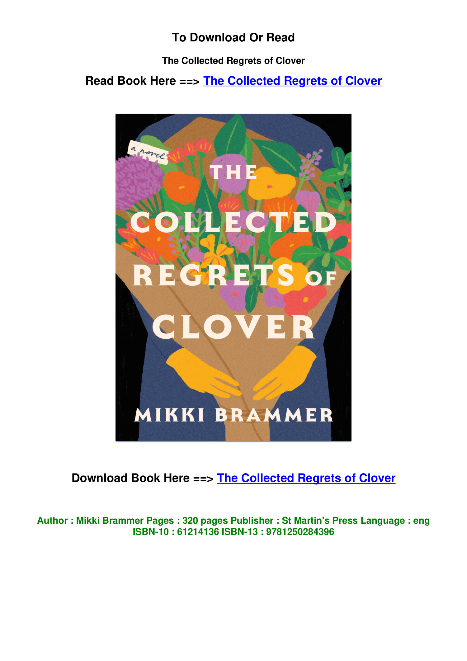 DOWNLOAD EPub The Collected Regrets of Clover by Mikki Brammer.pdf | DocDroid