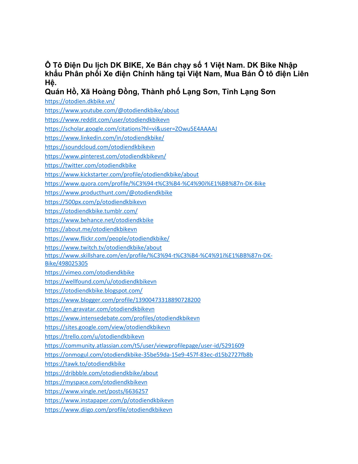 Ô Tô Điện Du lịch DK BIKE.docx | DocDroid