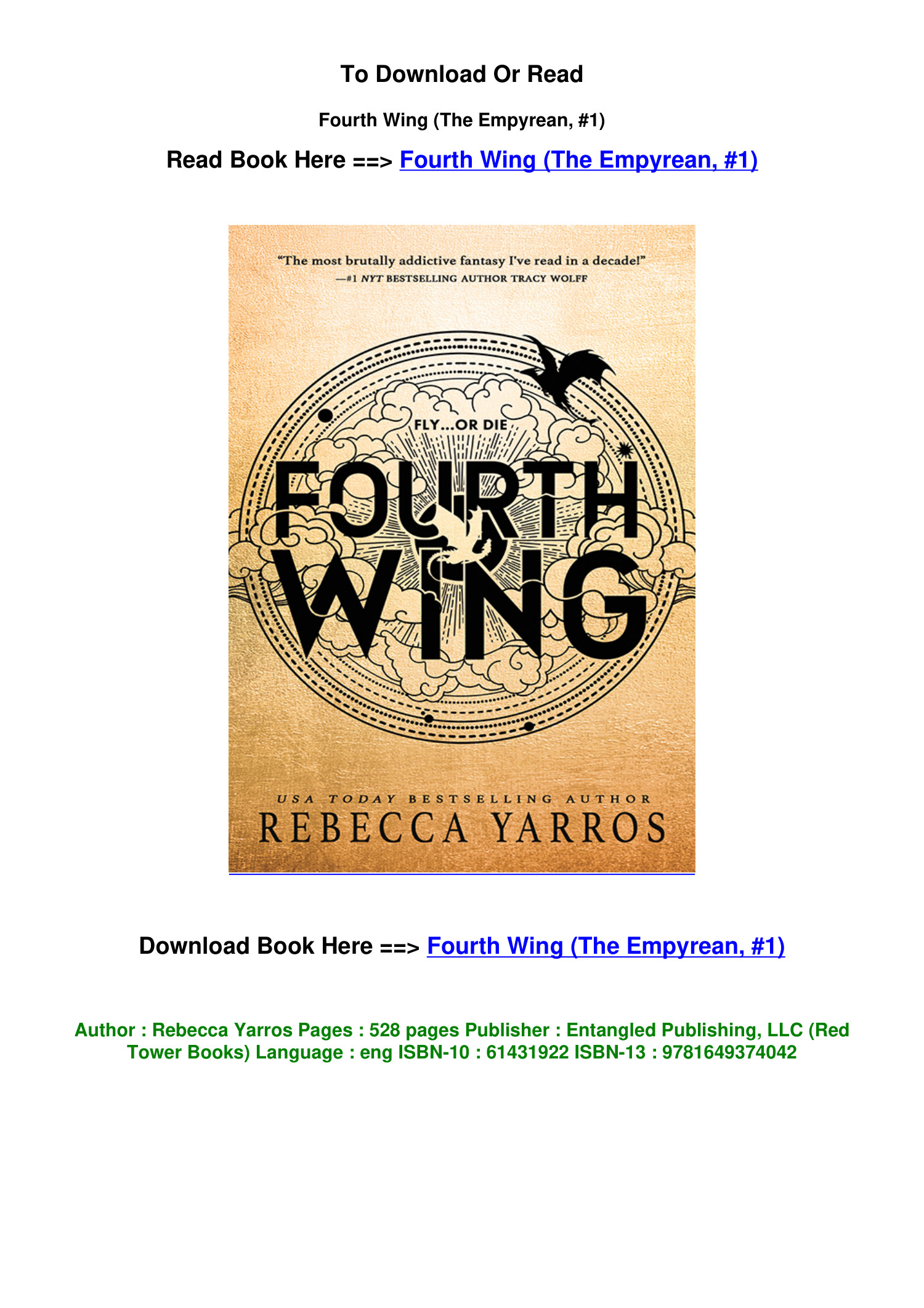 Pdf Download Fourth Wing The Empyrean 1 BY Rebecca Yarros.pdf | DocDroid