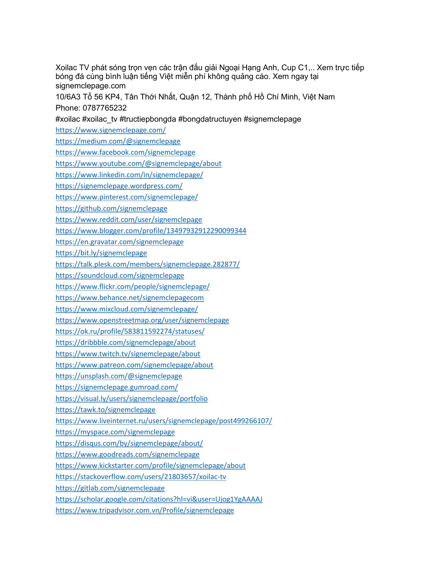 Xoilac TV.docx | DocDroid