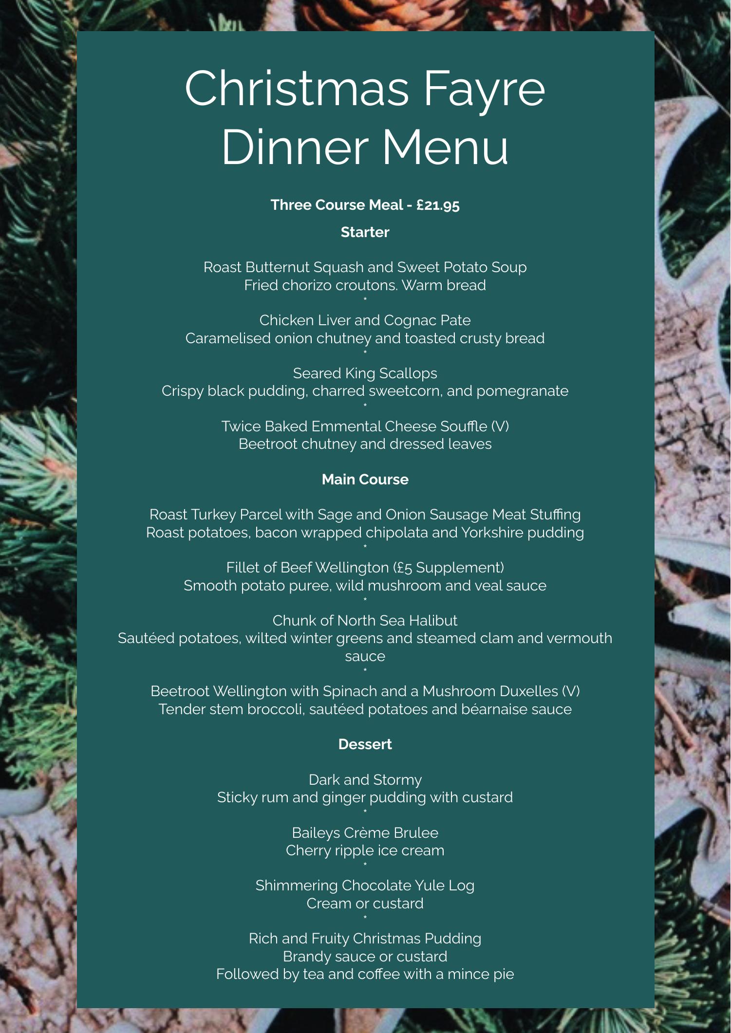 Christmas Fayre Dinner Menu.pdf | DocDroid