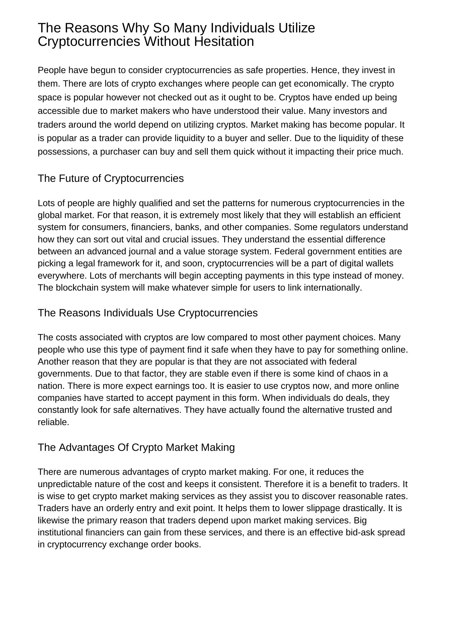 The Reasons Numerous People Use Cryptocurrencies Without Hesitationovjej.pdf.pdf | DocDroid