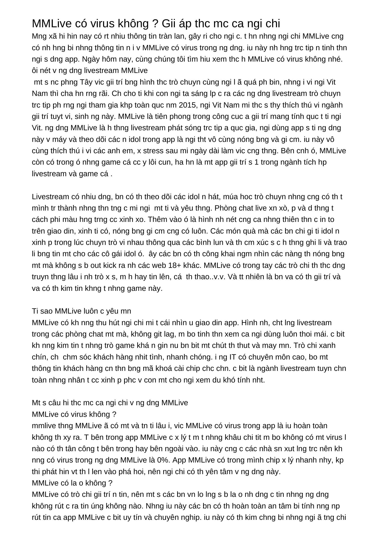 MMLive có virus không Giải đáp thắc mắc của người chơi aaaqx.pdf.pdf | DocDroid