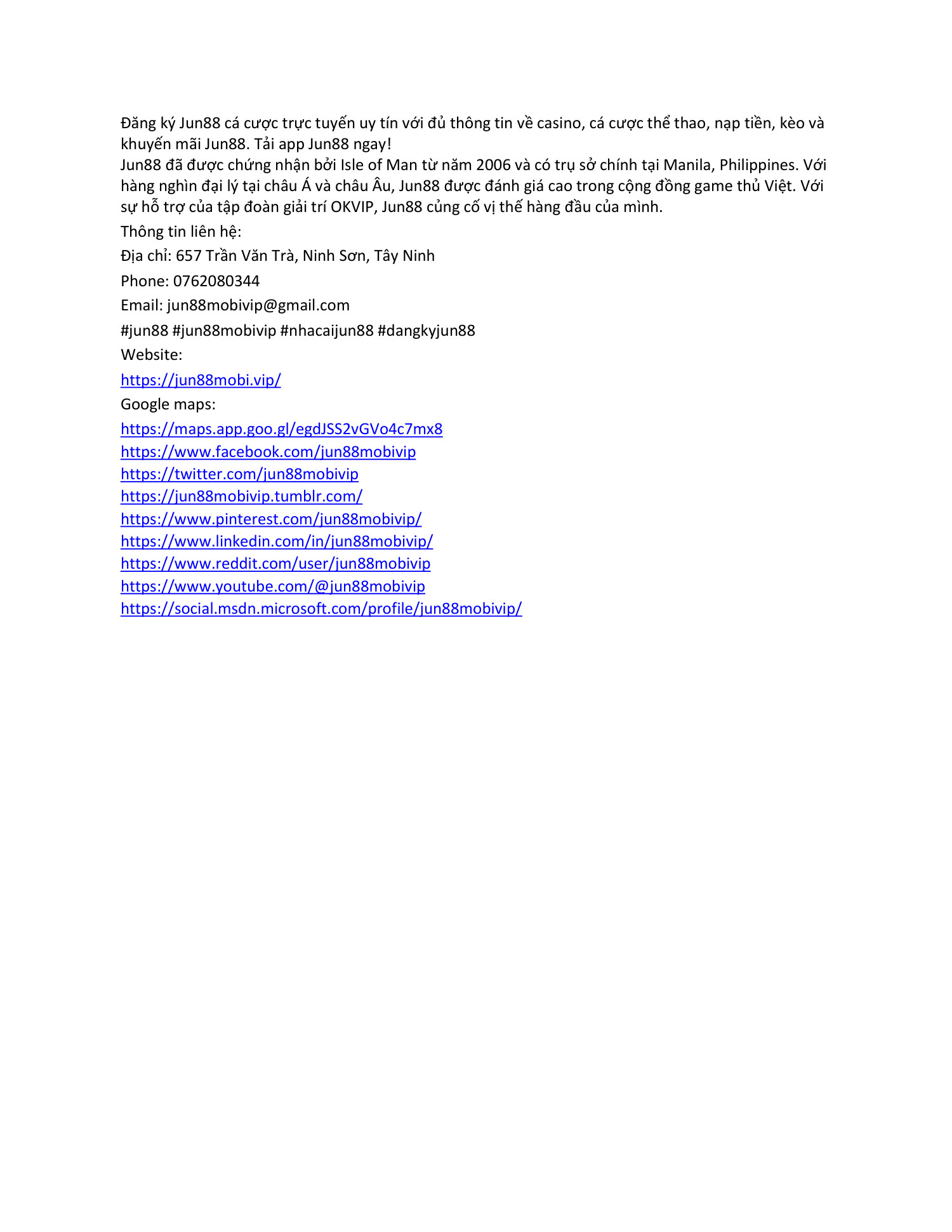 JUN88 ĐĂNG KÝ JUN88 CÁ CƯỢC TRỰC TUYẾN UY TÍN.docx | DocDroid