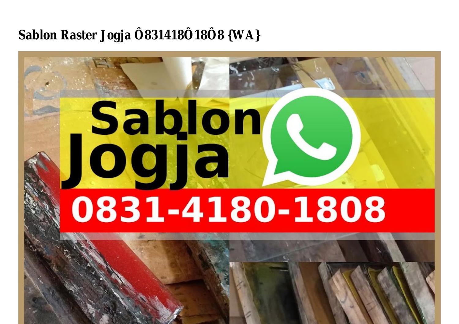 Sablon Raster Jogja.pdf | DocDroid