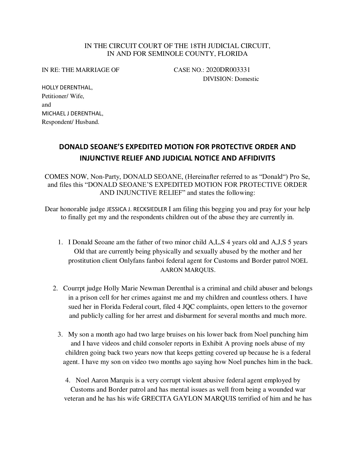 Derenthal divorce case motion.pdf | DocDroid