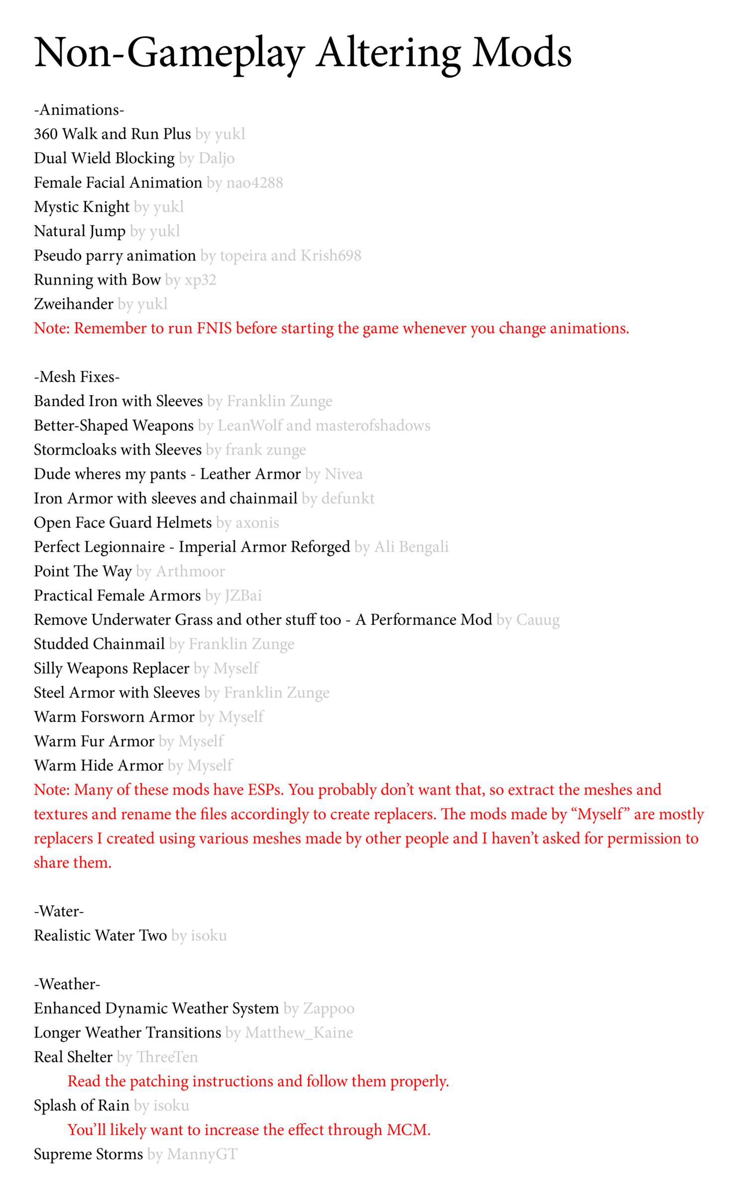 Mod List.pdf | DocDroid