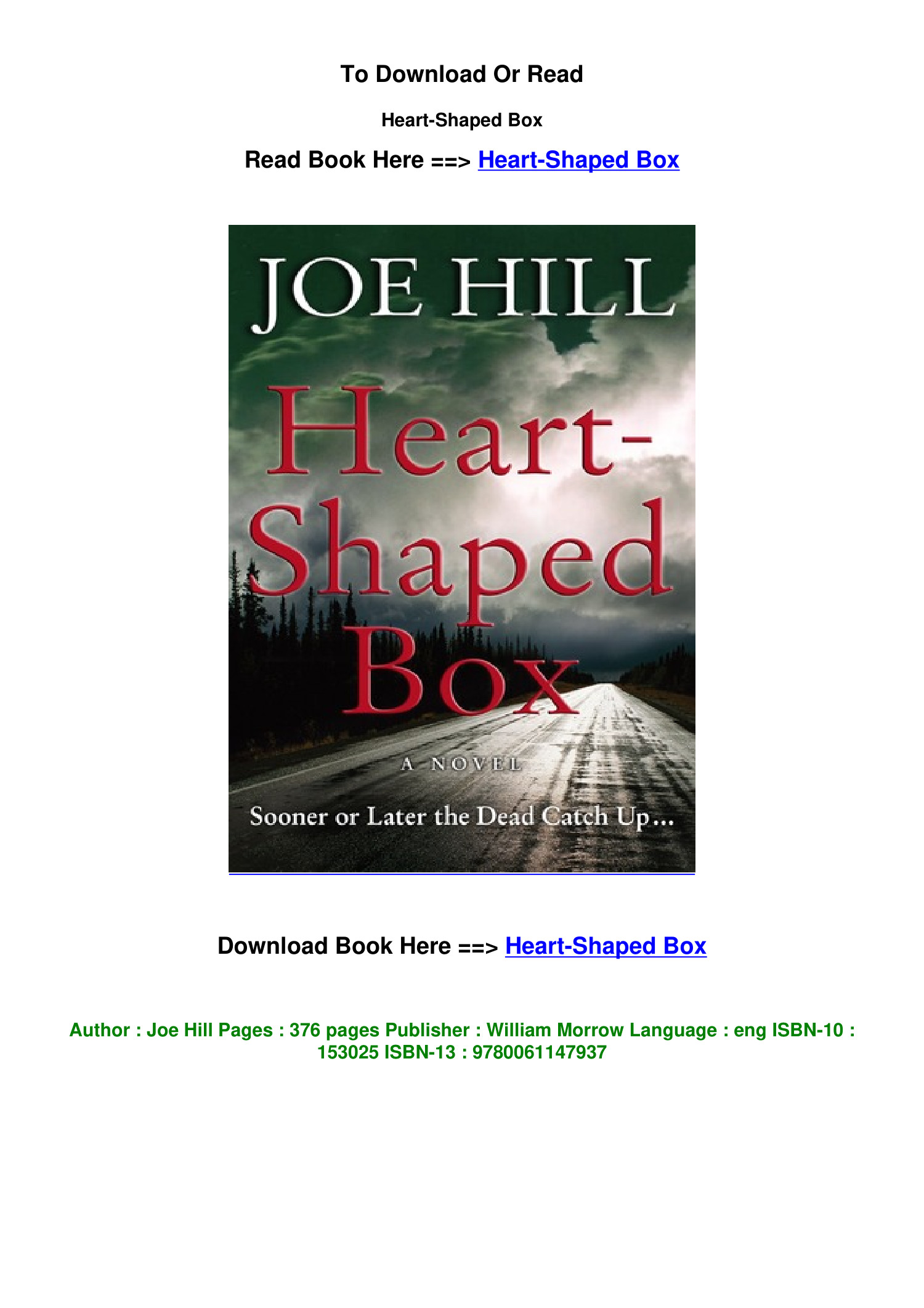 PDF download Heart Shaped Box by Joe Hill.pdf | DocDroid