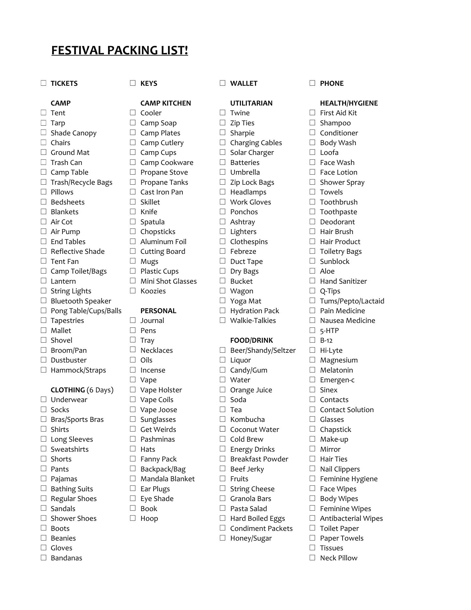 Packing Checklist pdf DocDroid Packing Checklist pdf DocDroid
