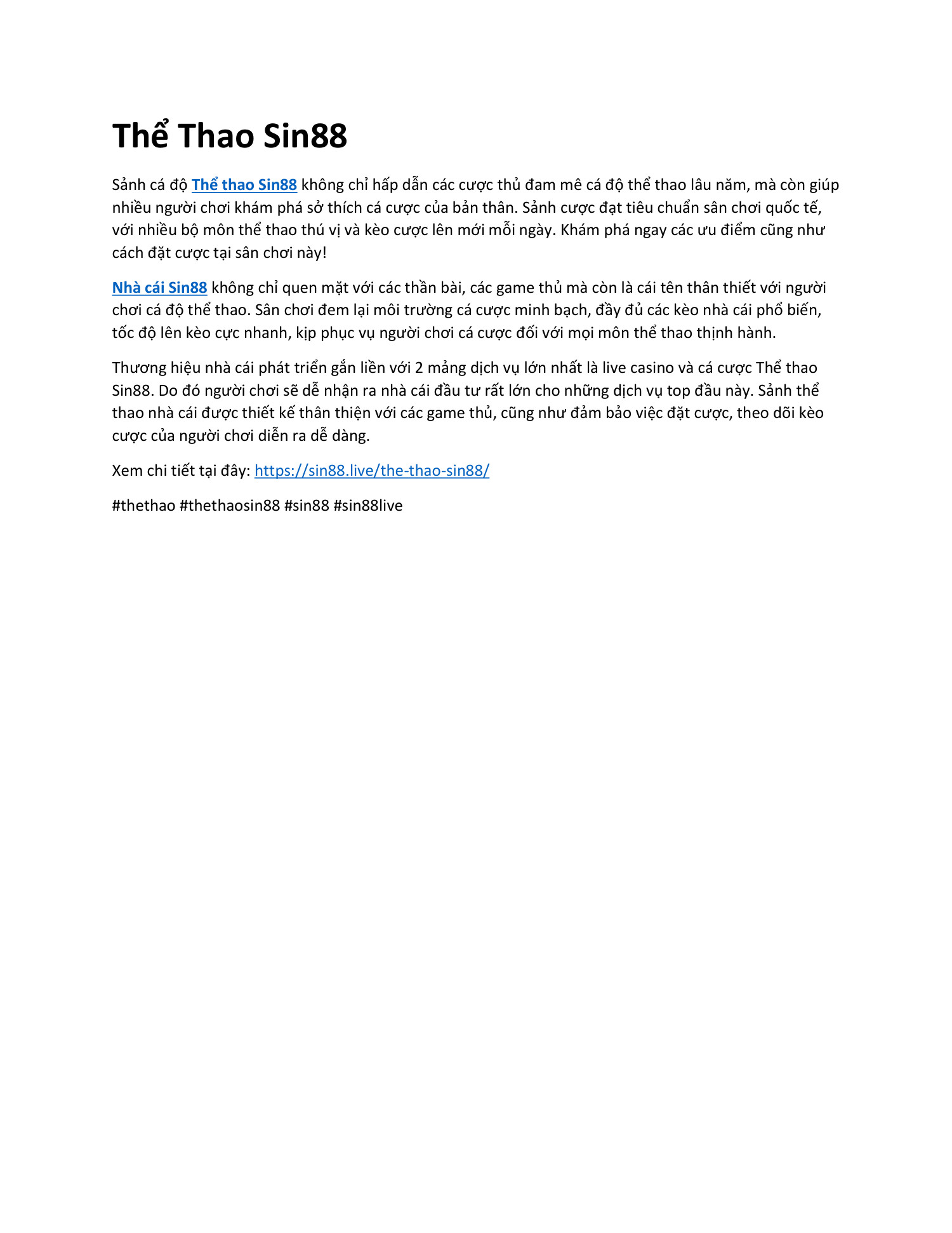 Thể Thao Sin88.docx | DocDroid