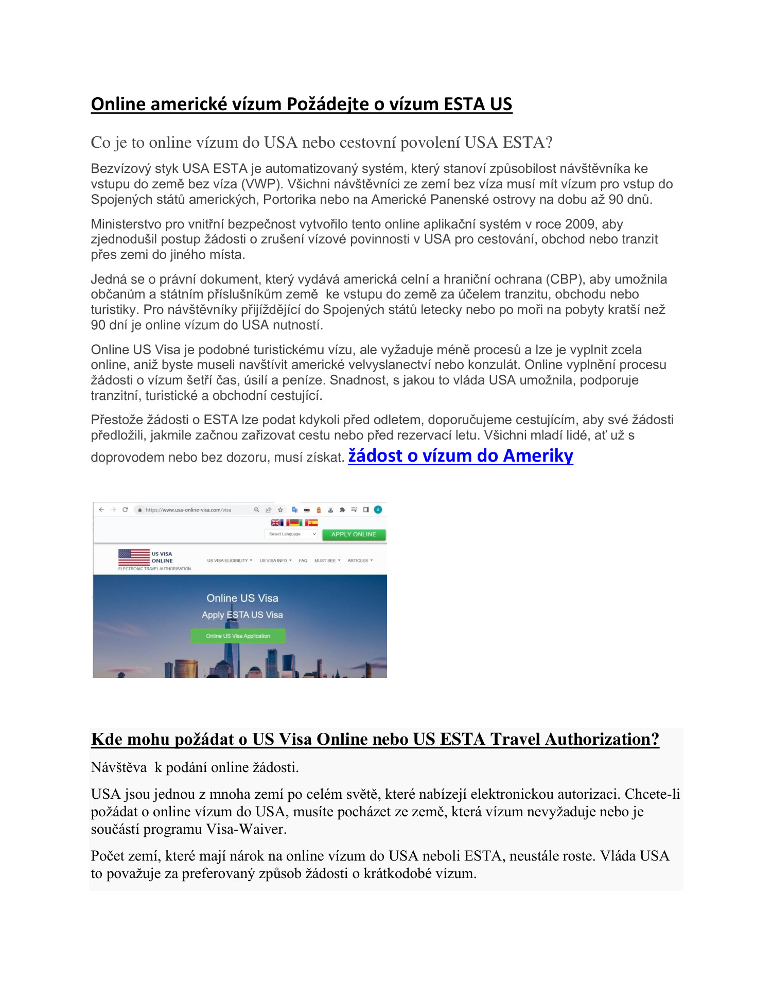 Online americké vízum Požádejte o vízum ESTA US.pdf | DocDroid