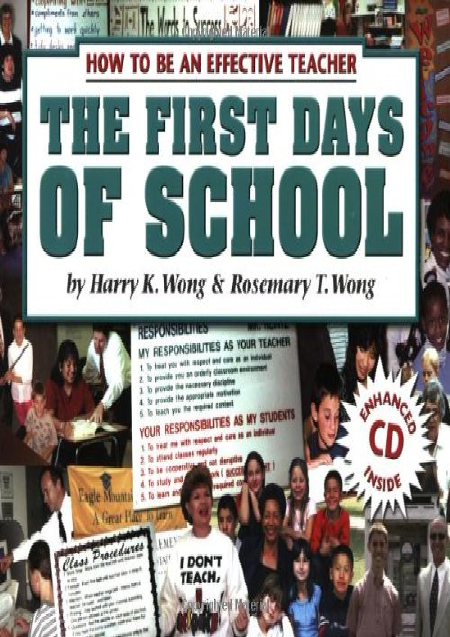DOWNLOAD The First Days Of School How To Be An Effective Teacher Book ...