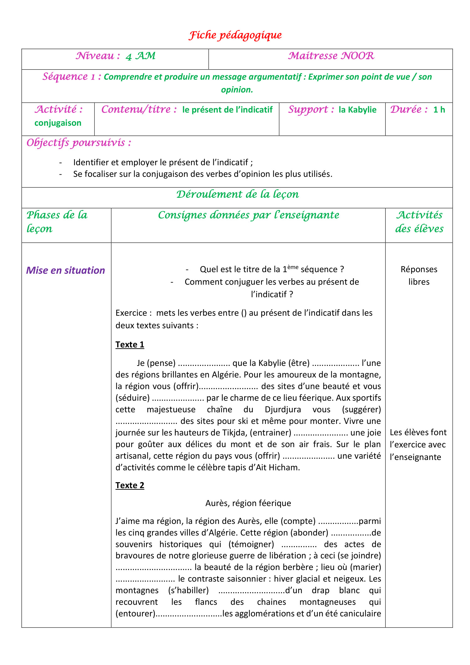 conjugaison exercices.docx | DocDroid
