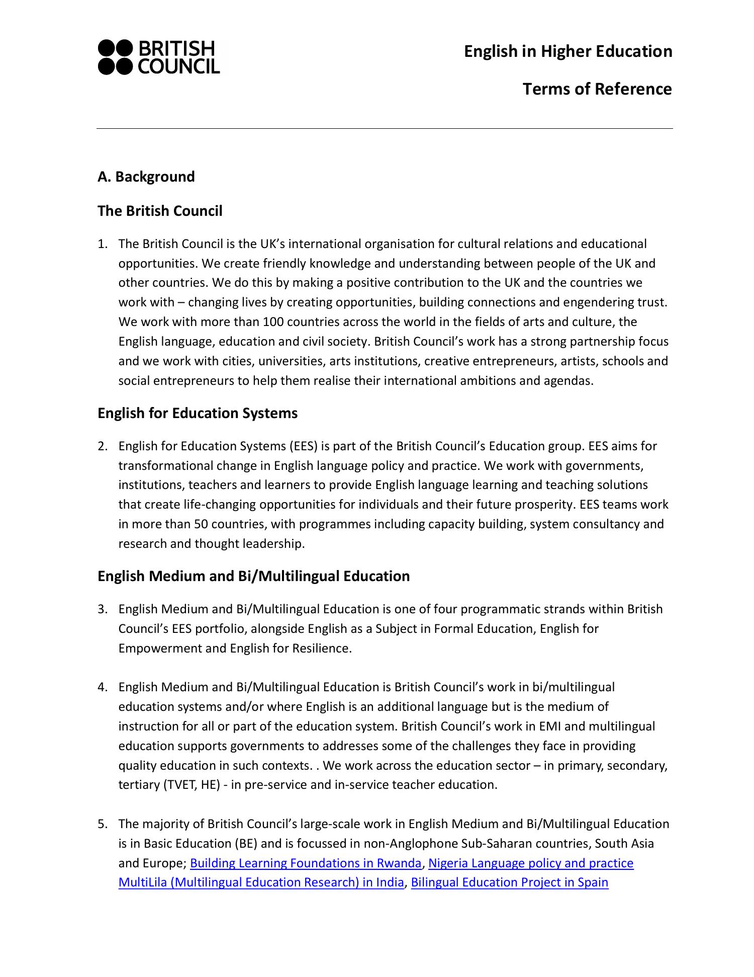 English in HE_ToR_Writers.pdf | DocDroid