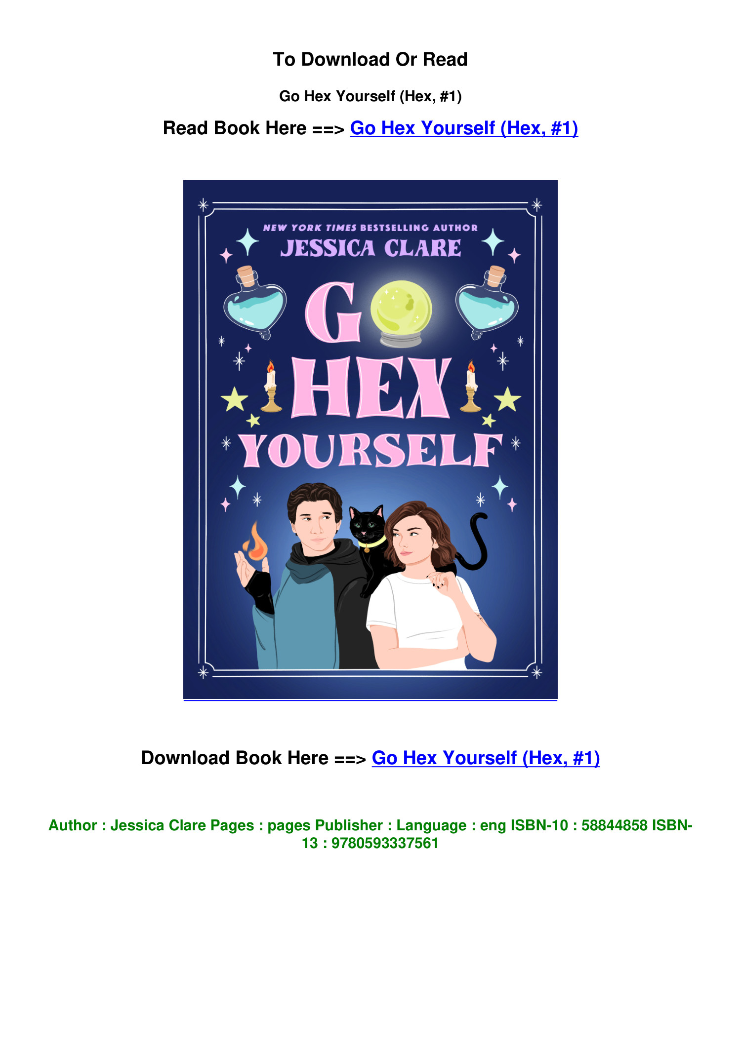 Pdf download Go Hex Yourself Hex 1 by Jessica Clare.pdf | DocDroid
