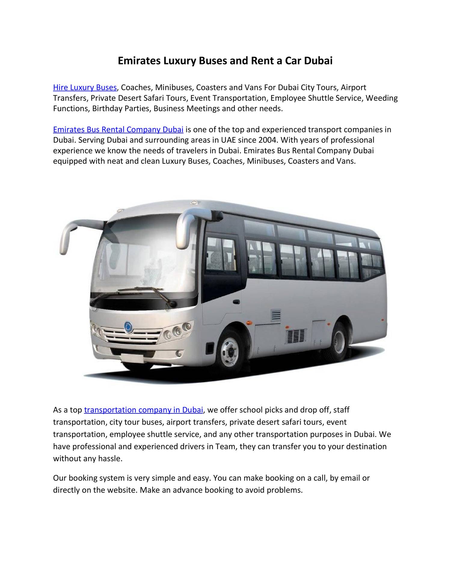 Emirates Luxury Buses and Rent a Car Dubai.pdf | DocDroid