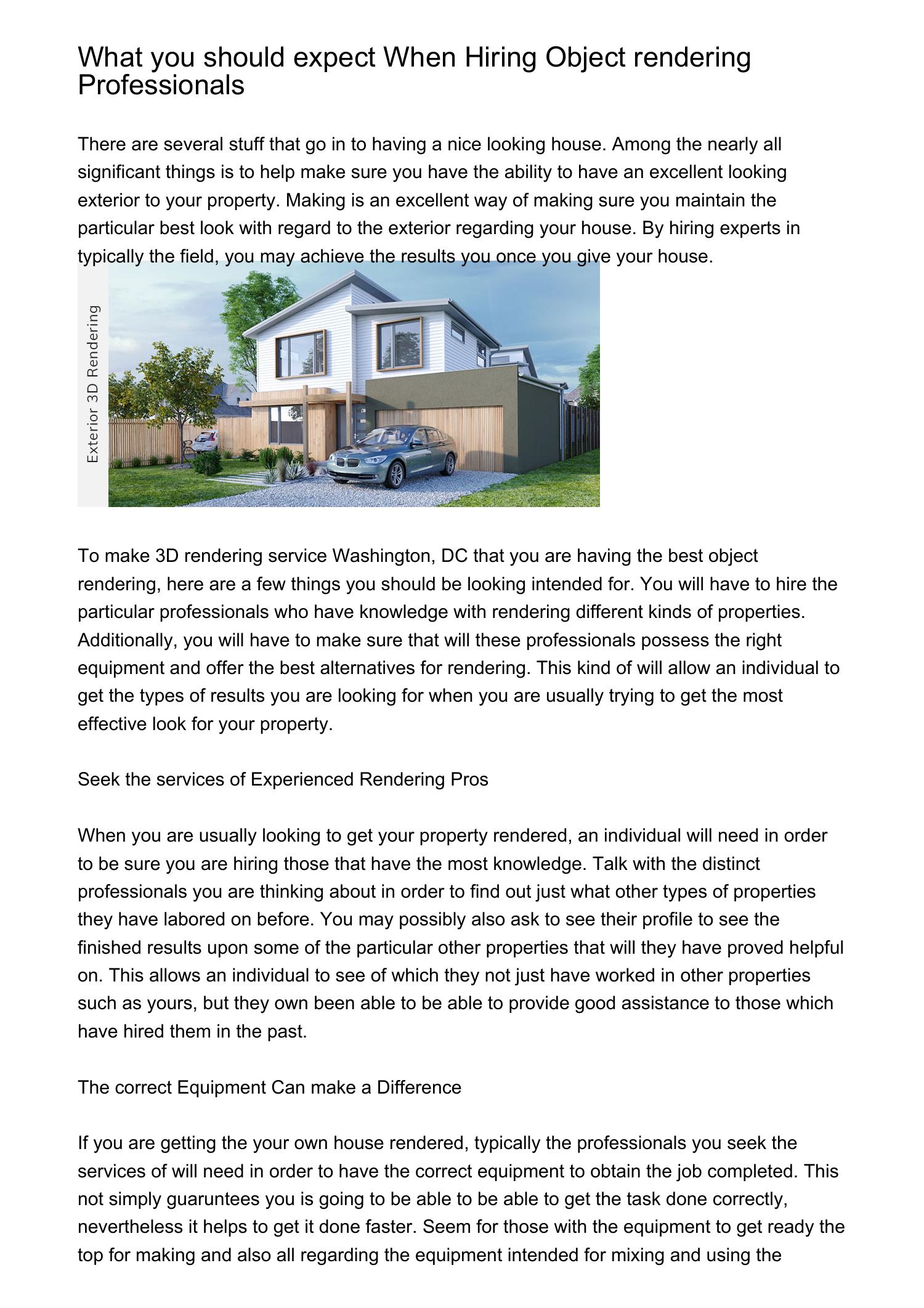 What to anticipate When Hiring Rendering Professionalszhgvs.pdf.pdf | DocDroid