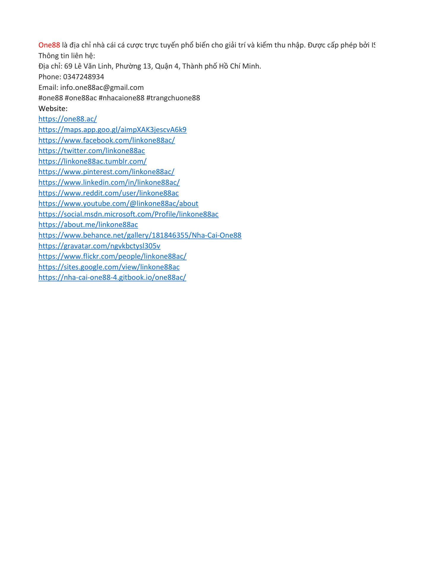 Nhà Cái One88.xlsx | DocDroid