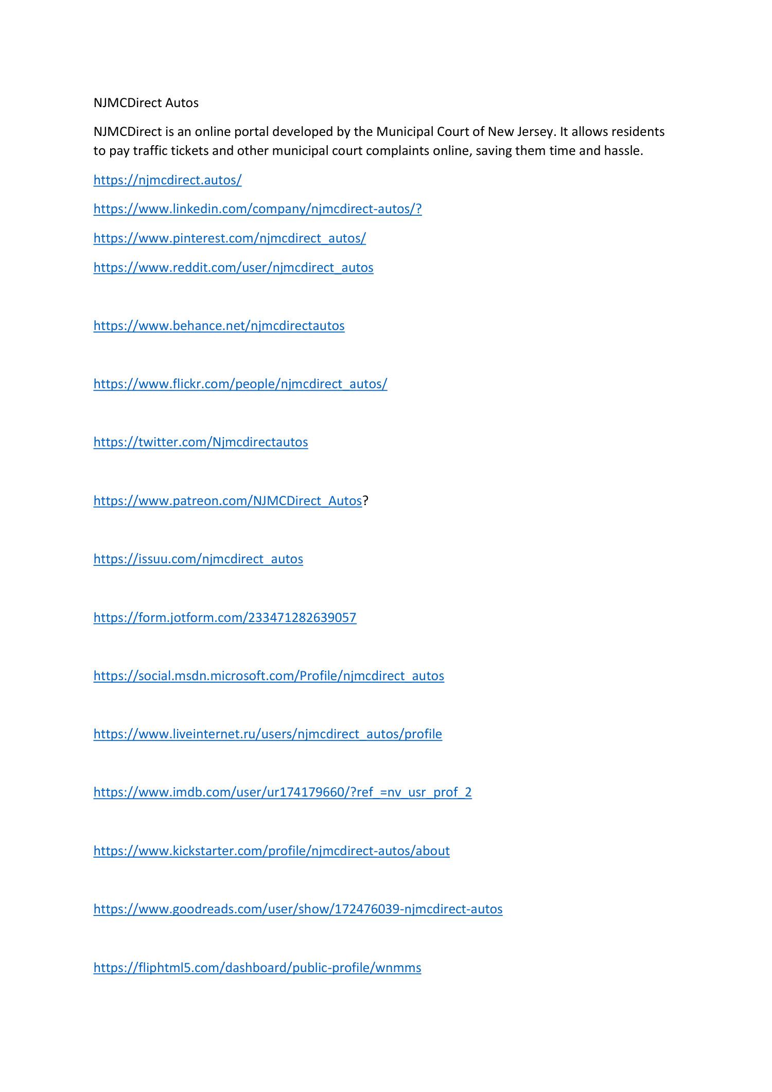 NJMCDirect Autos links.docx | DocDroid