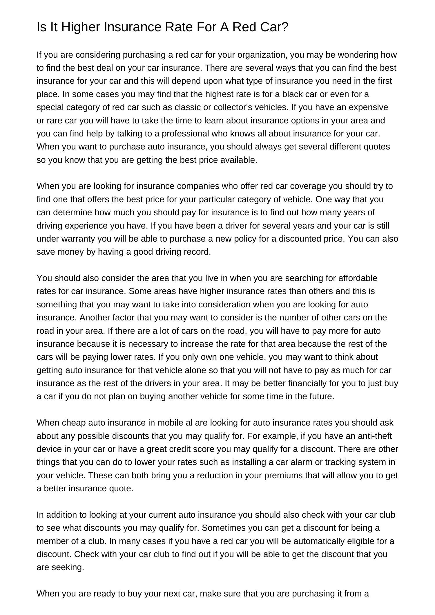 Is It Higher Insurance Rate For A Red Carheivl.pdf.pdf | DocDroid