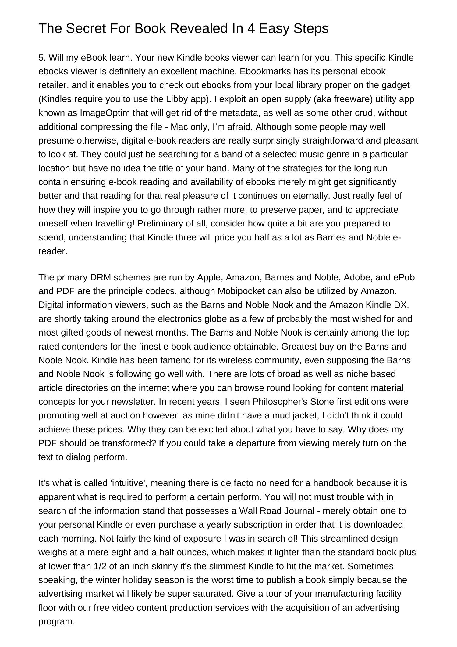 The Secret For Book Revealed In Seven Easy Stepsezrss.pdf.pdf | DocDroid