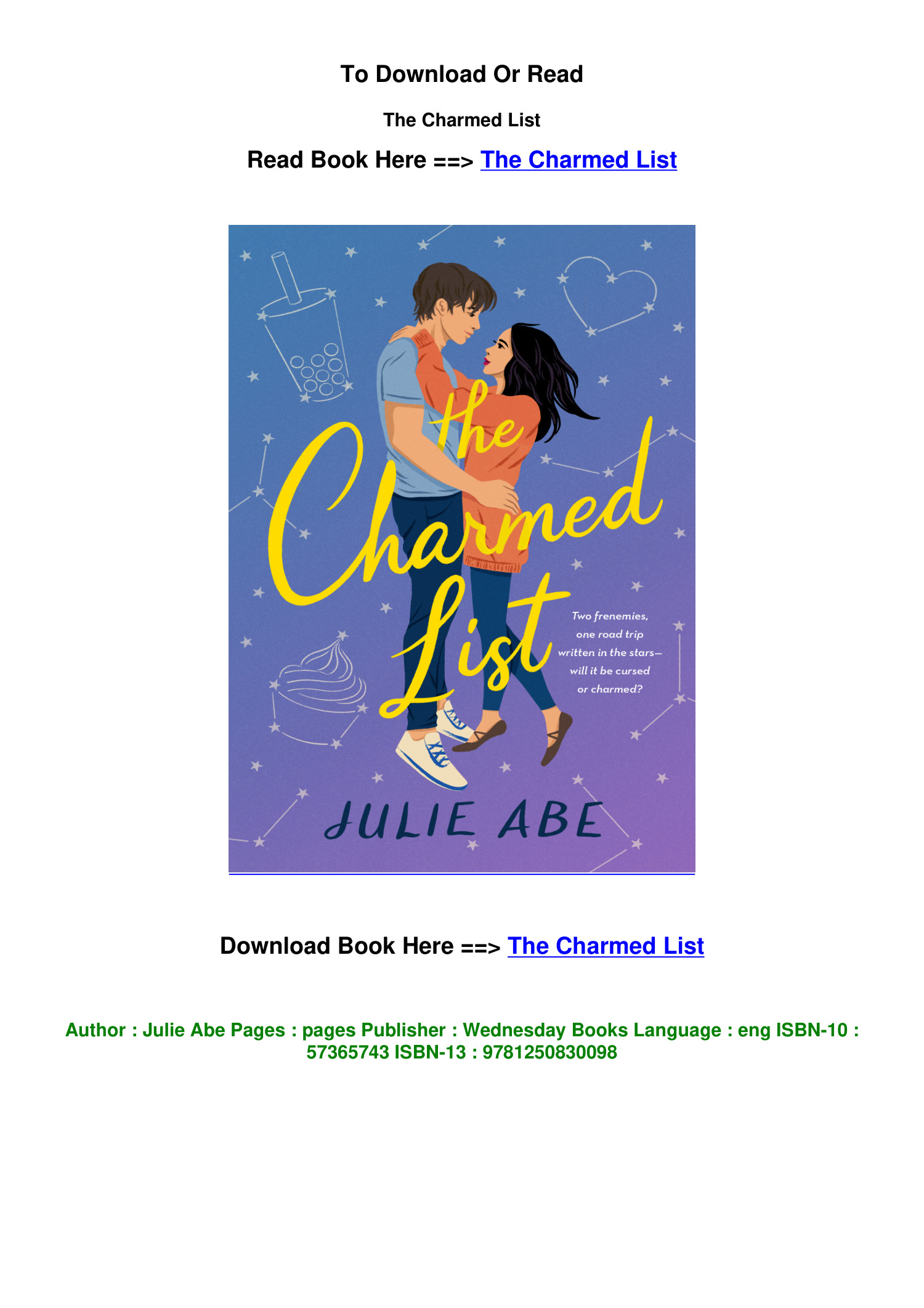 PDF download The Charmed List By Julie Abe.pdf | DocDroid