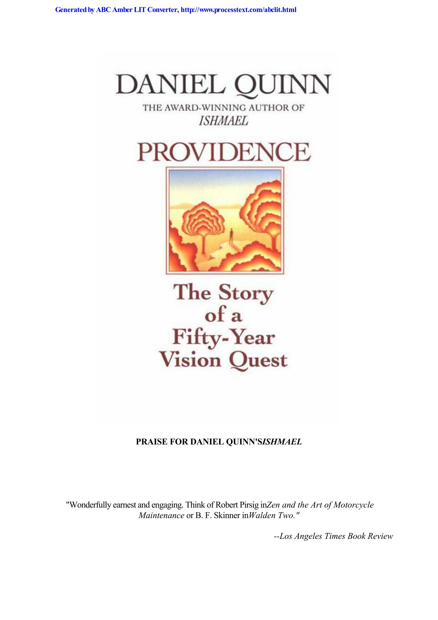 Daniel Quinn - Providence.pdf | DocDroid