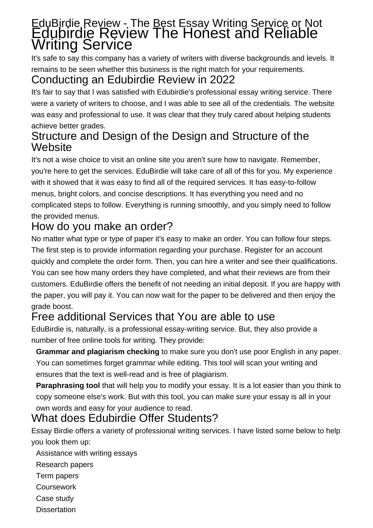 EduBirdie Review The Best Essay Writing Service or Not bbeyf.pdf.pdf | DocDroid