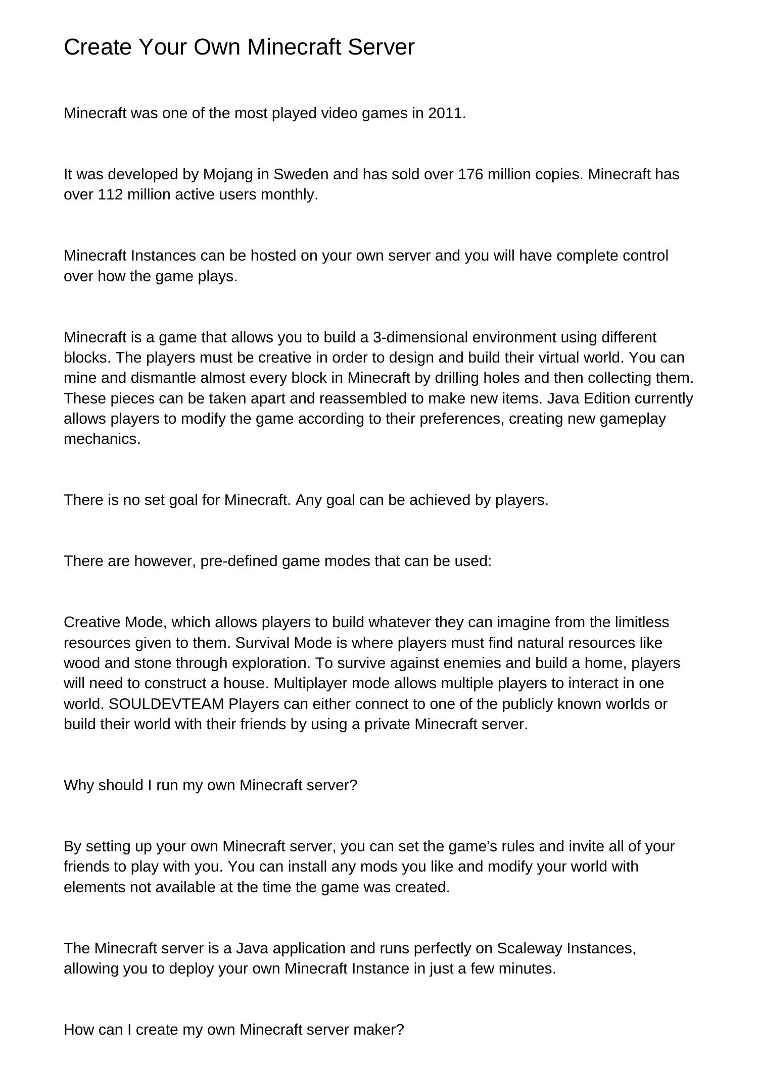 Create Your Own Minecraft Serverbsetq.pdf.pdf | DocDroid
