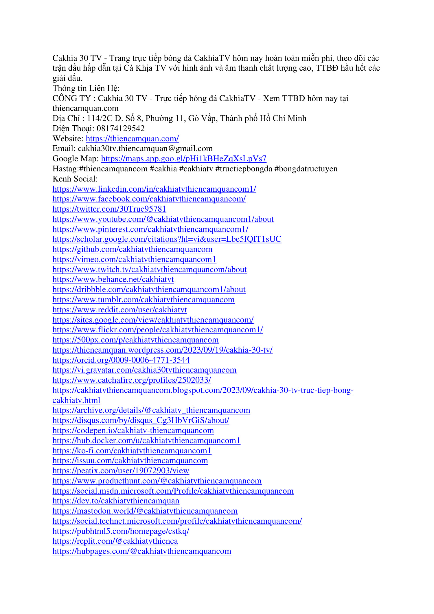 Cakhia 30 TV.docx | DocDroid