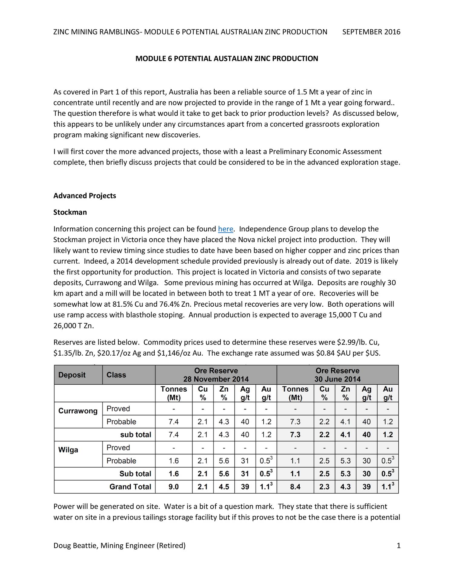 Module 6- Potential Australian Zinc Mine Production Rev 1.pdf | DocDroid