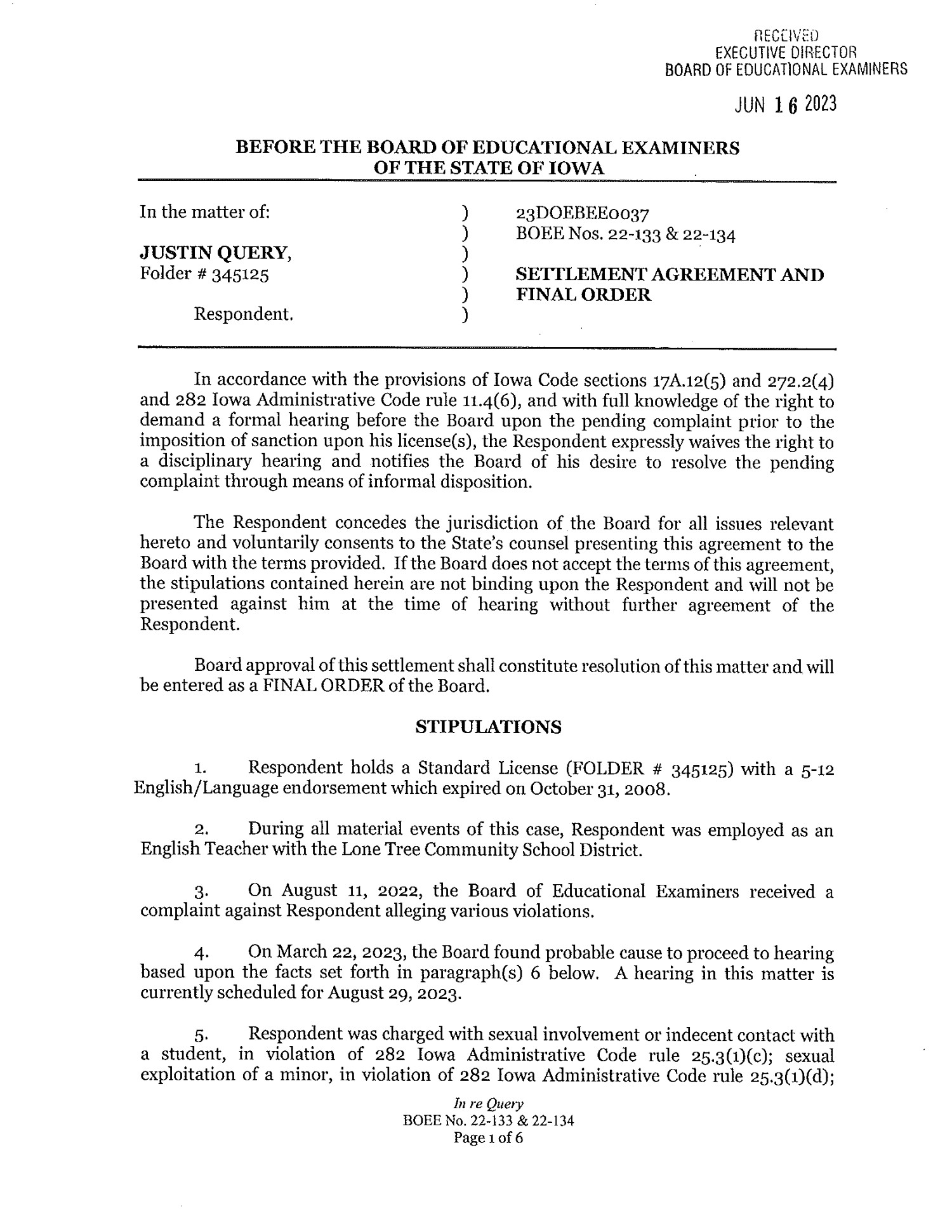 Query Final Order.pdf | DocDroid