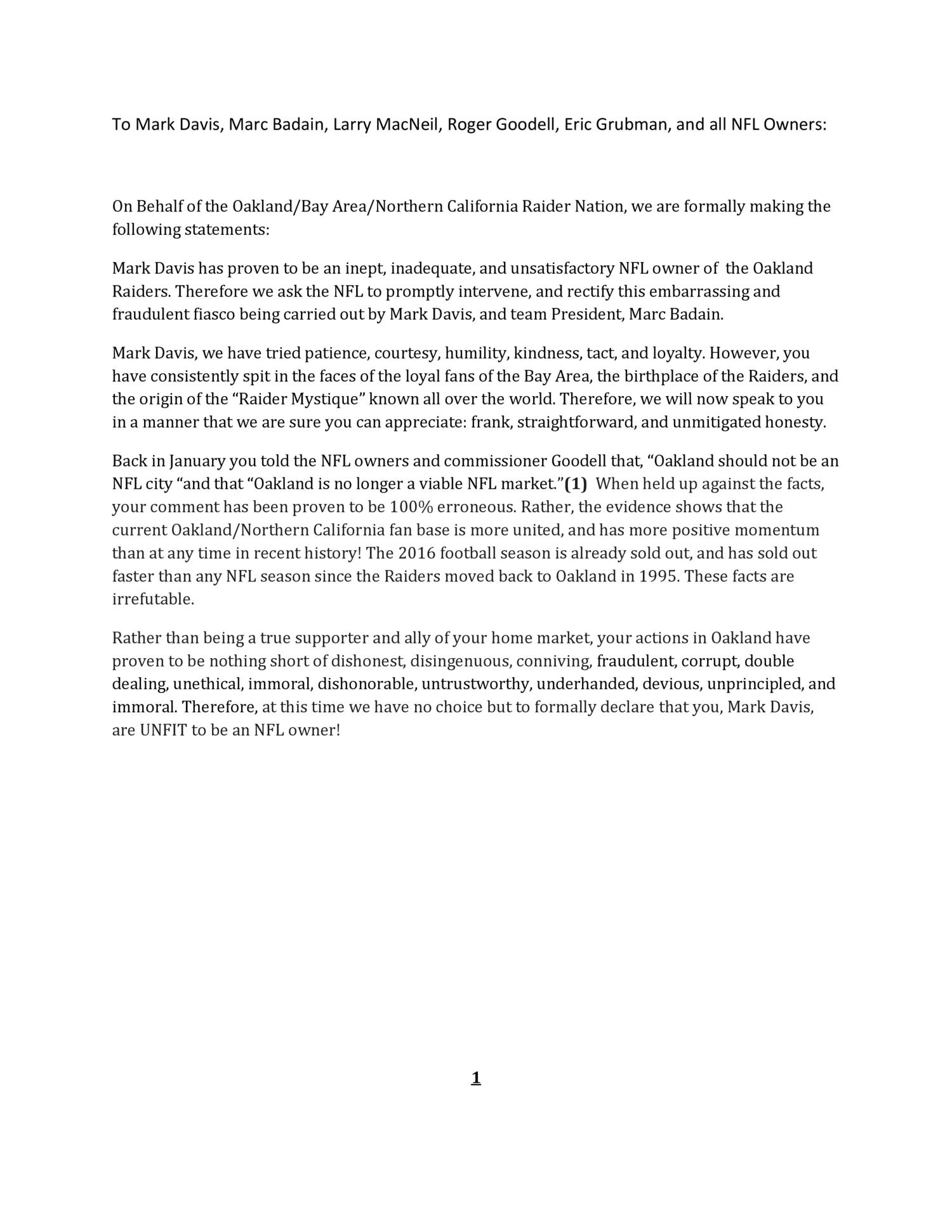 Official Letter To Mark Davis & The NFL.pdf | DocDroid
