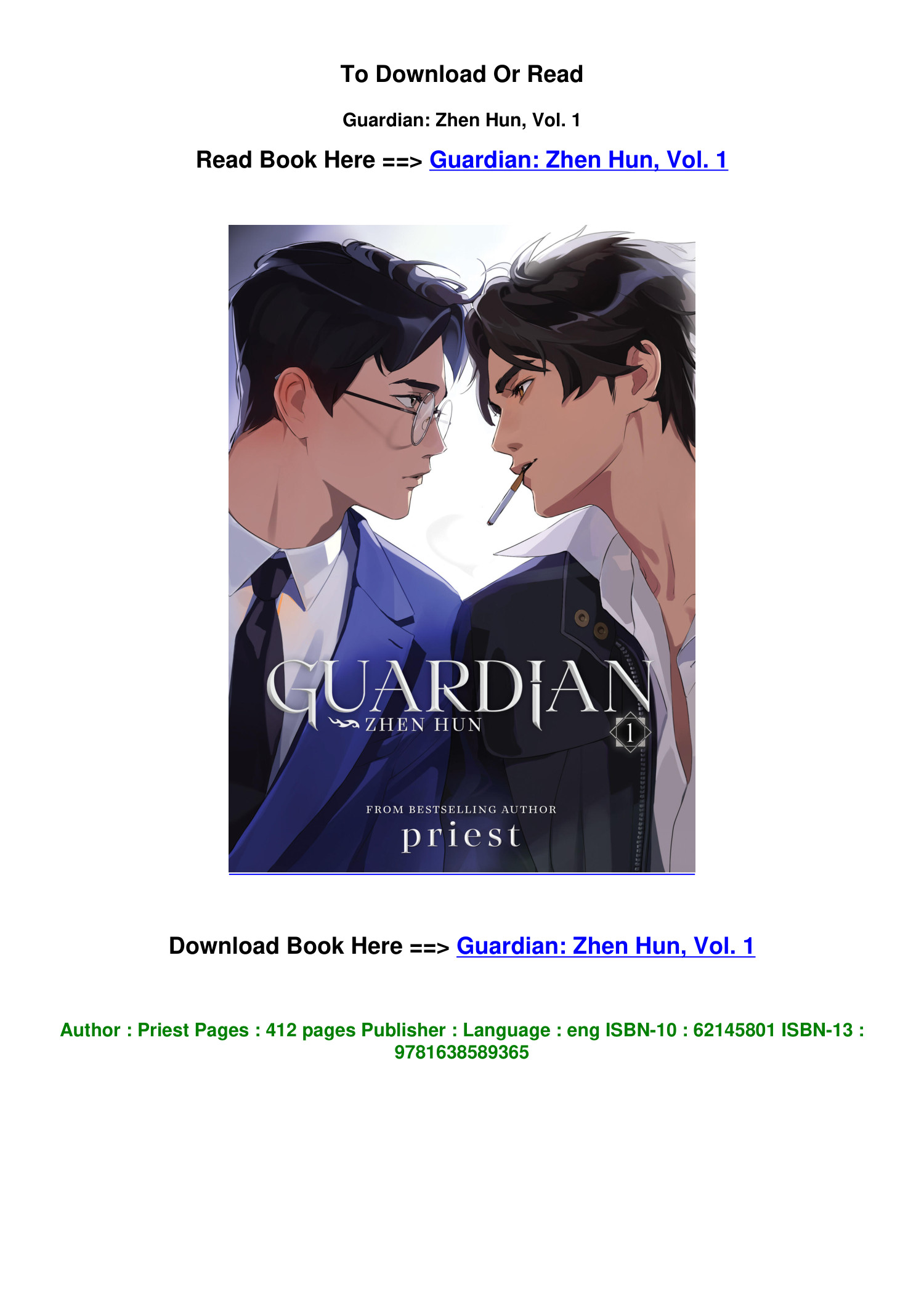 PDF Download Guardian Zhen Hun Vol 1 By Priest.pdf | DocDroid