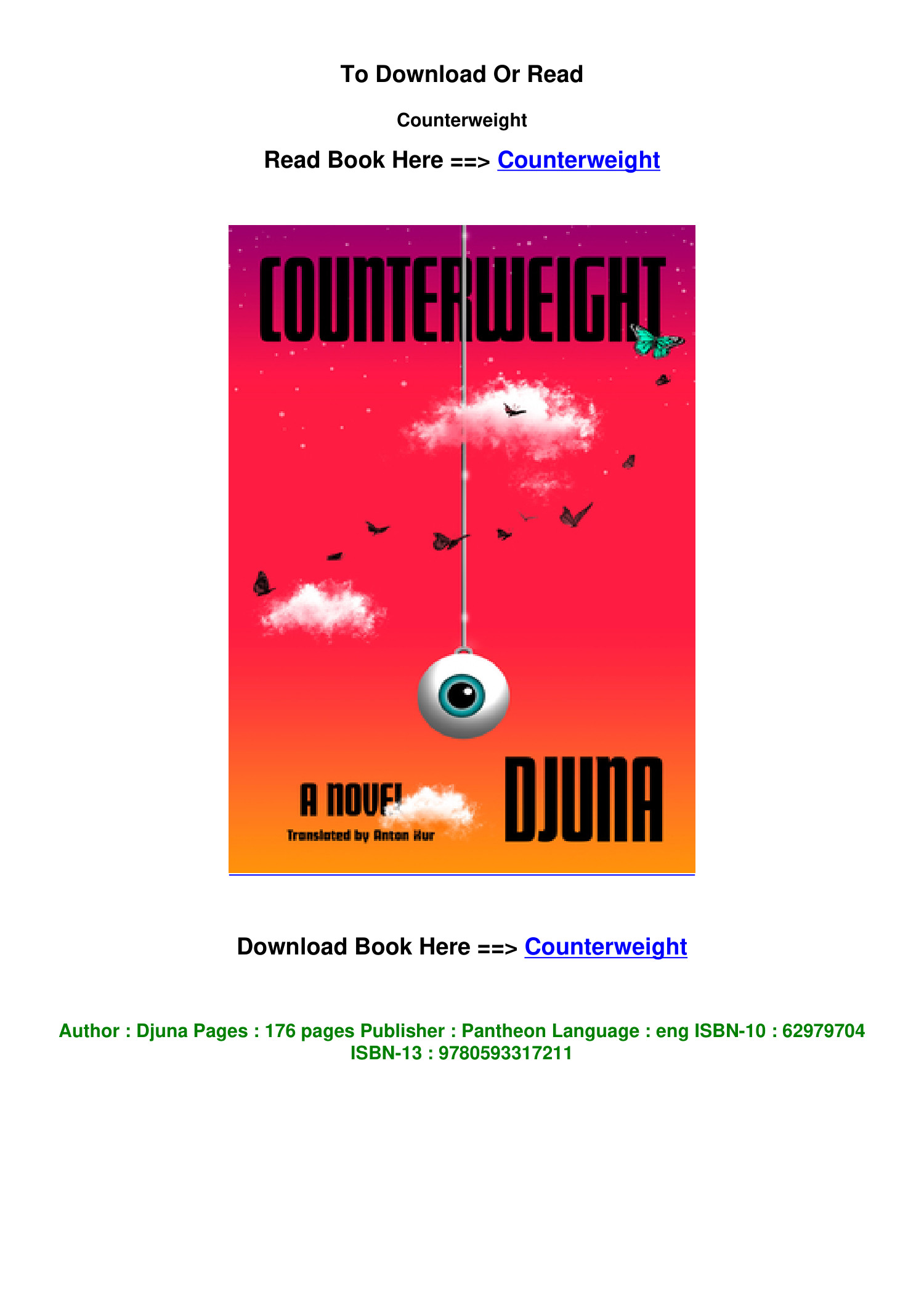 Download pdf Counterweight By Djuna.pdf | DocDroid
