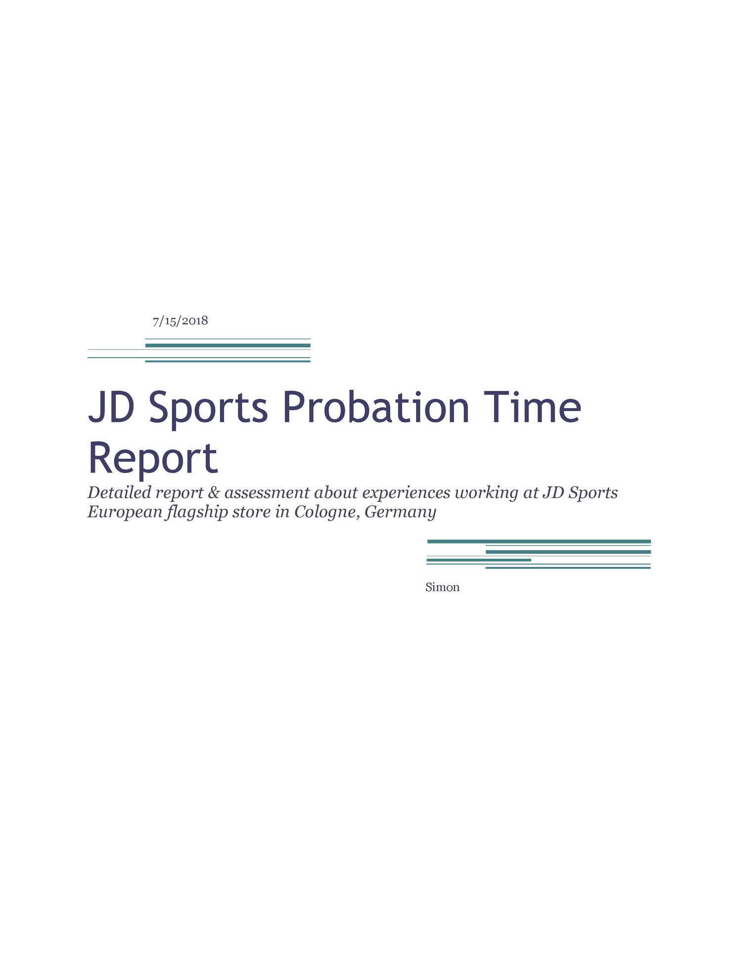 JD Sports Probation Time Report.pdf | DocDroid
