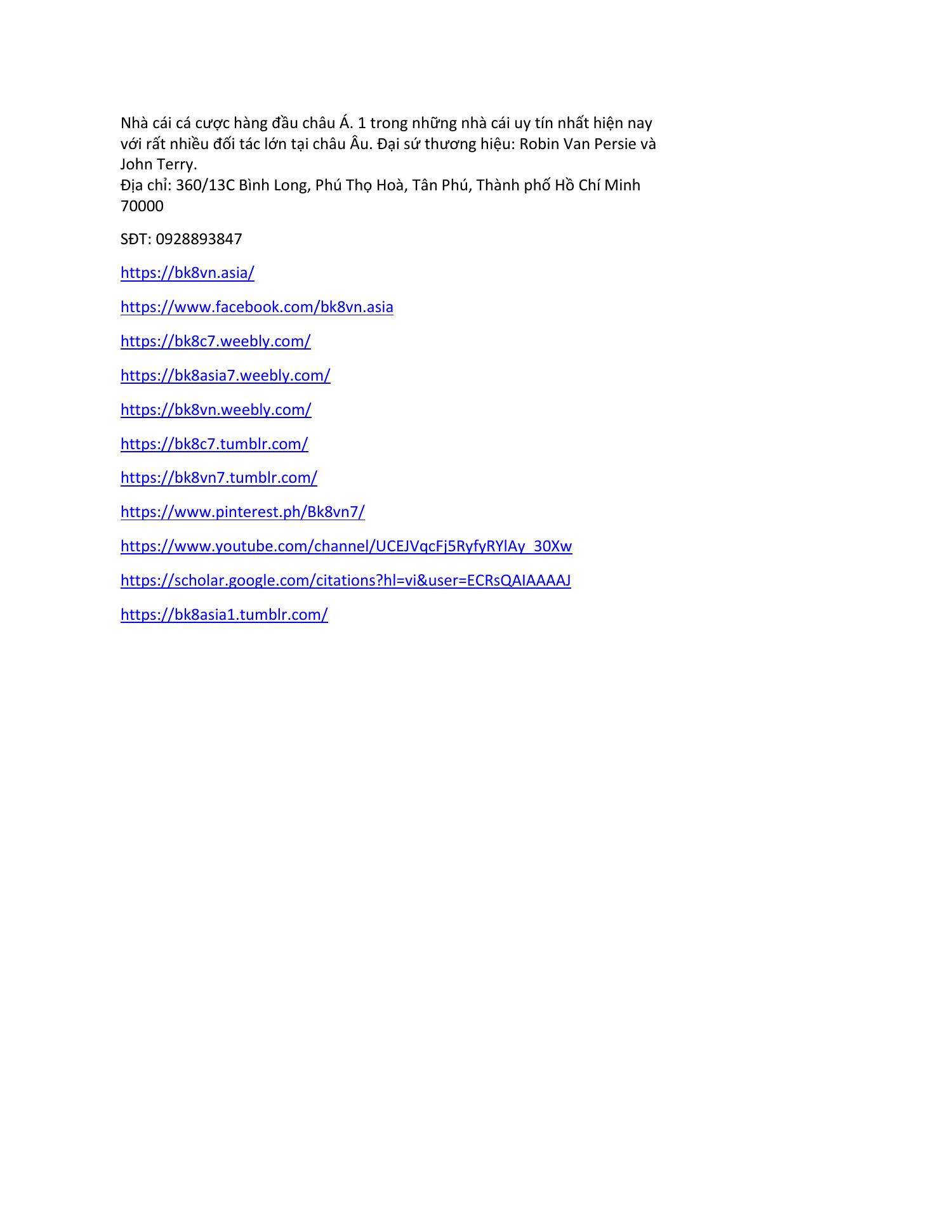 Nhà cái Bk8.docx | DocDroid