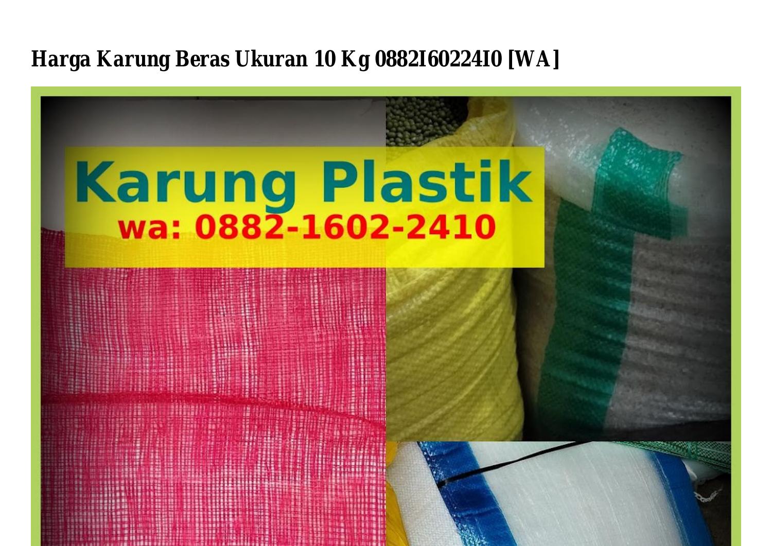Harga Karung Beras Ukuran 10 Kg (1).pdf | DocDroid