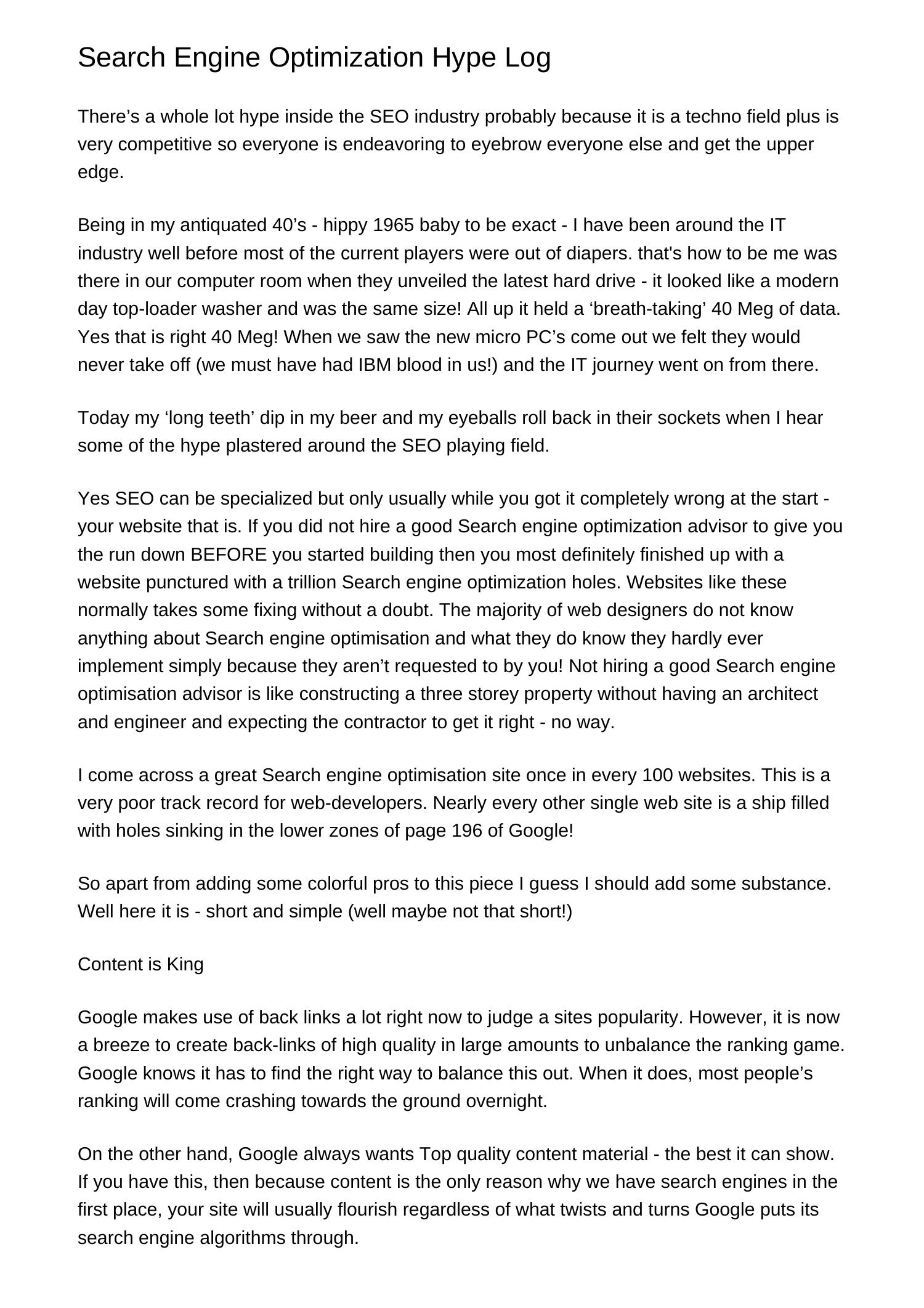 Search Engine Optimization Hype Logfgftw.pdf.pdf | DocDroid