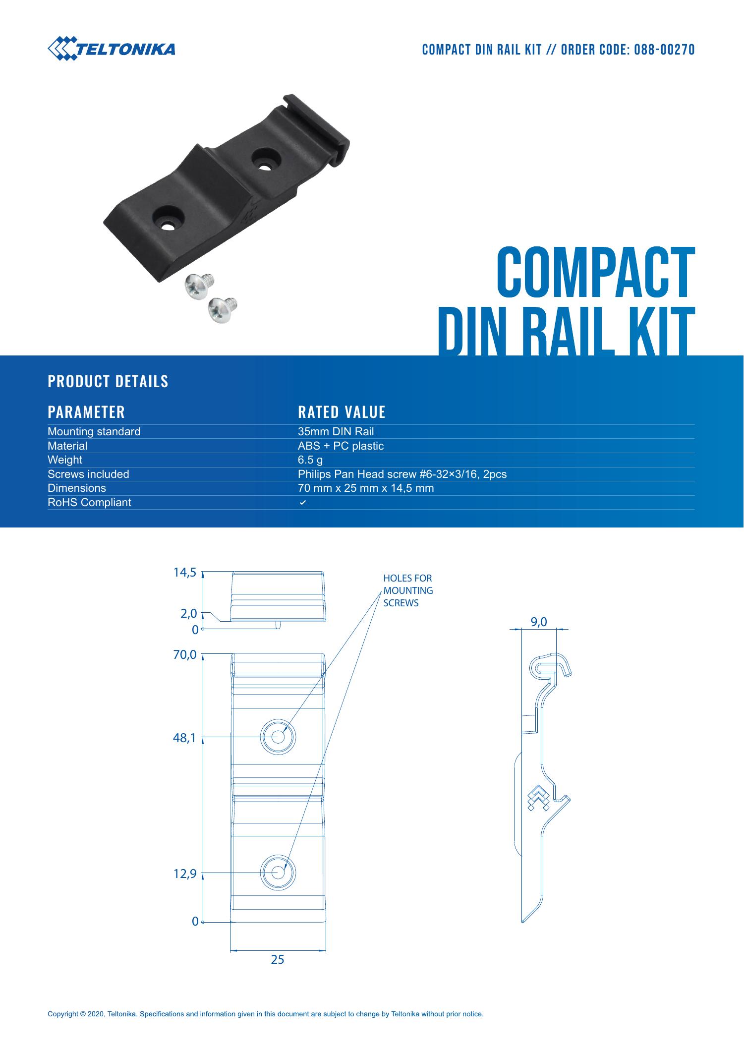Datasheet-Compact-Din-Rail-Kit-088-00270-v1.4.pdf | DocDroid