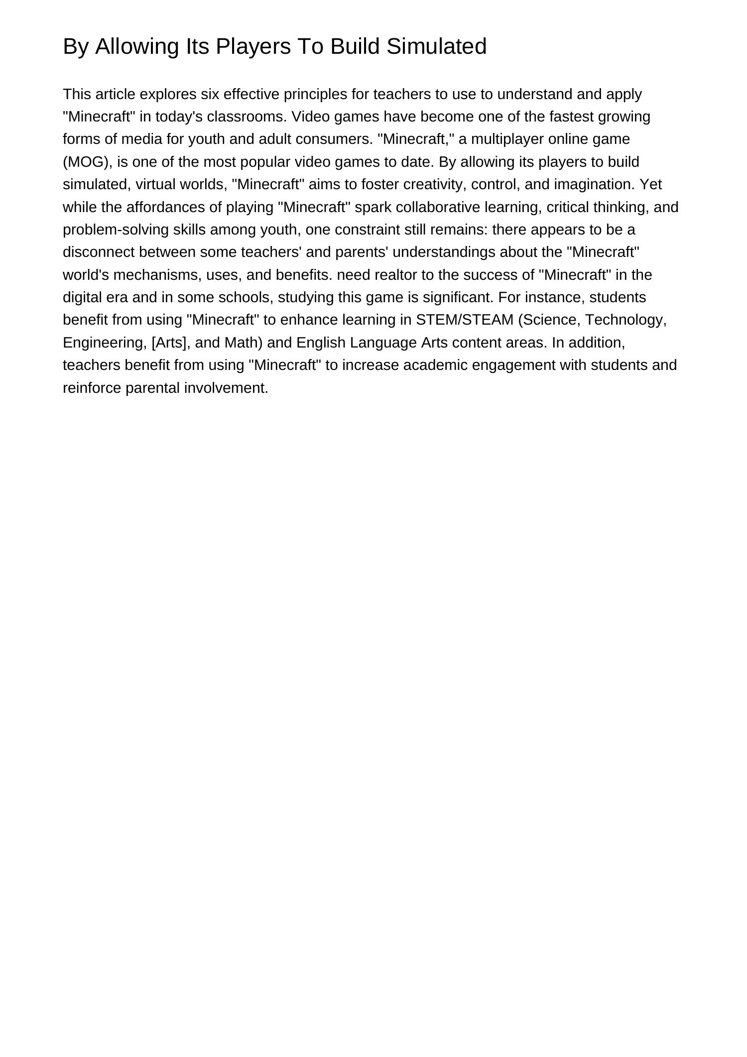 By Allowing Its Players To Build Simulatedbmsjz.pdf.pdf | DocDroid